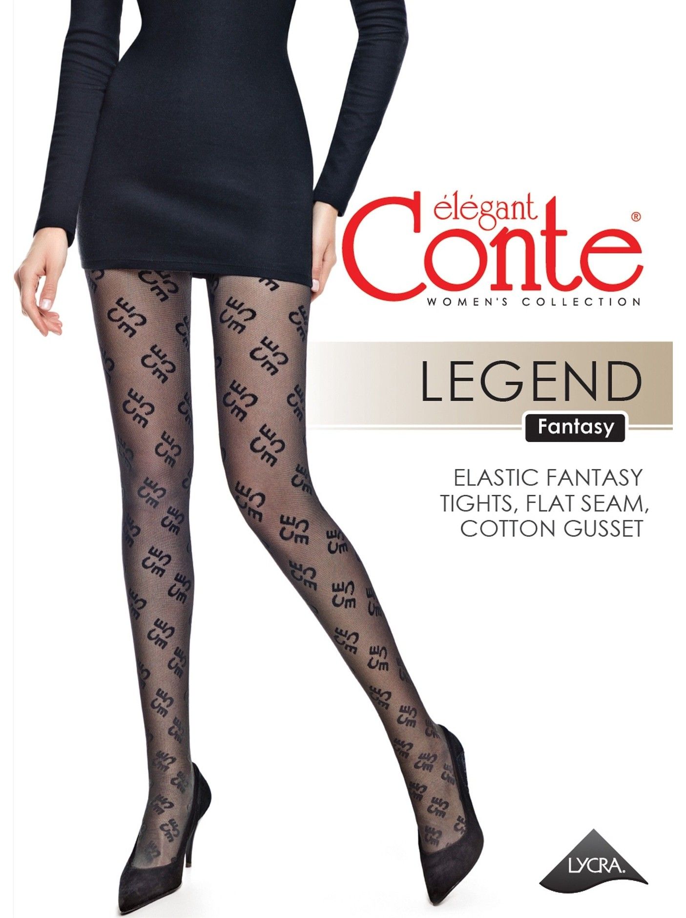 Tights LEGEND with Conte logo pattern - Official online store Conte