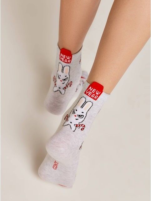 Women socks NEW YEAR "Сhristmas bunny" - Official online store Conte